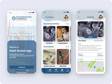 Alumni App Design By Rutvij Kharche On Dribbble