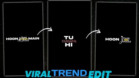 New Viral Lyrics Video Editing In Alight Motion How To Edit Lyrics