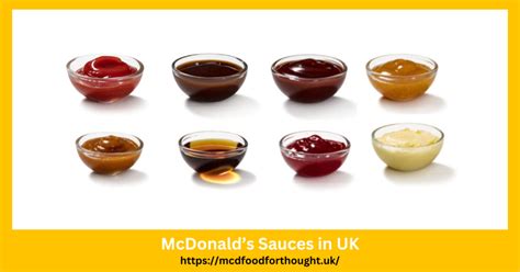 Mcdonalds Sauces In Uk Updated 2025