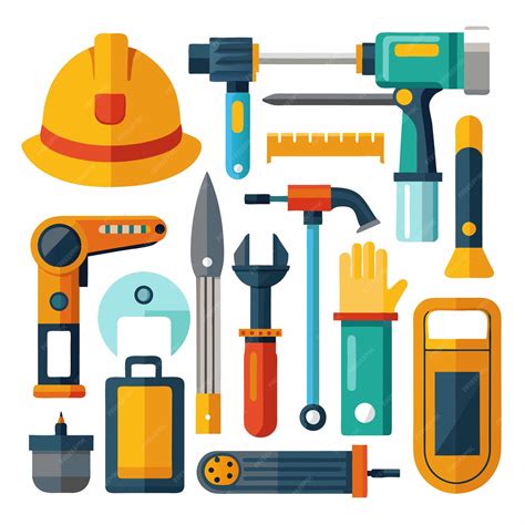 Premium Vector Simple Tool Set Of Contruction Related Vector Illustration