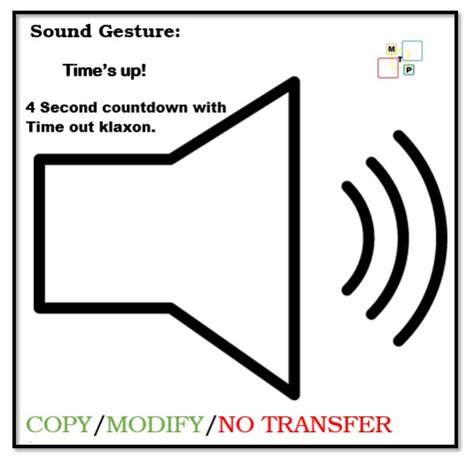 Second Life Marketplace Countdown Gesture With Times Up Buzzer 4 Sec