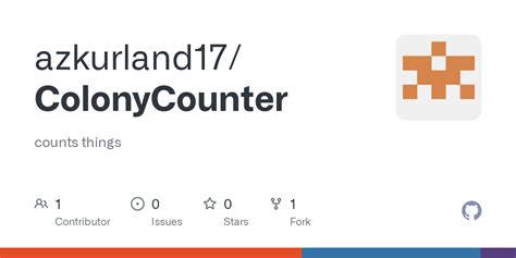 GitHub Azkurland ColonyCounter Counts Things