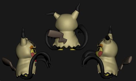 🐉 Pokemon Pikachu Cosplay Mimikyu・free Stl File For ・cults