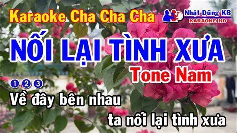 Nối Lại Tình Xưa Karaoke Tone Nam Cha Cha Cha Hay Năm 2023 Nhạc