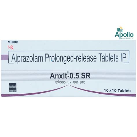 Anxit 05 Sr Tablet 10s Price Uses Side Effects Composition