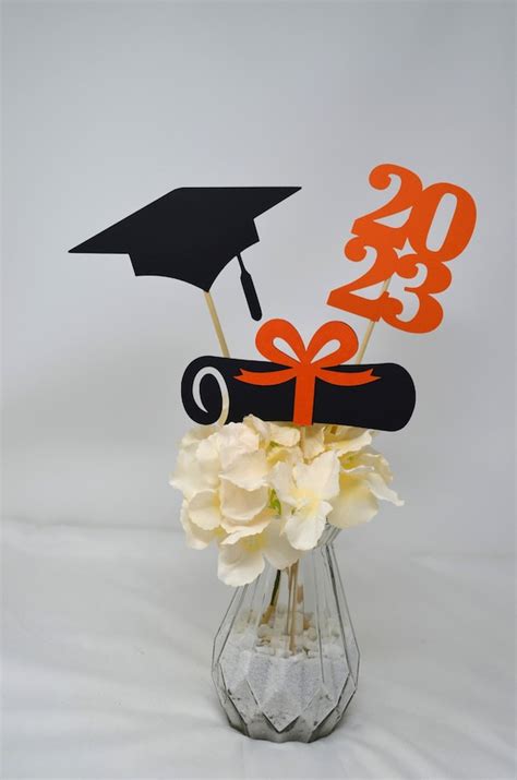 2023 Graduation Decorations Graduation Centerpiece Sticks Etsy