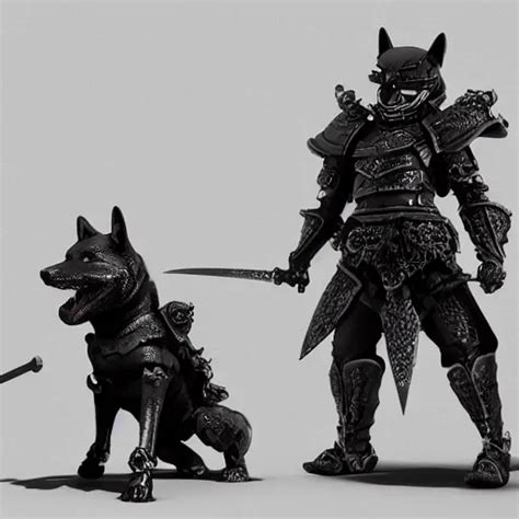 Berserk Skullknight Black Armor Anthropomorphic Shiba Stable