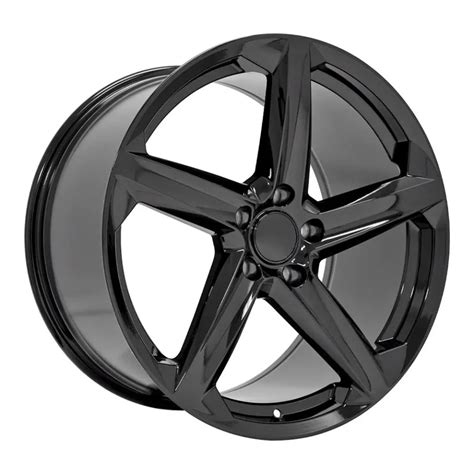 20 Black Replica Wheel Replacement For Chevy Corvette Rims 9511109
