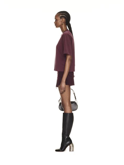 THICK BIG LOGO BASIC TEE BURGUNDY BURGU In Red Off White Official US