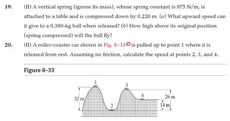 Solved Ii A Vertical Spring Ignore Its Mass Whose Chegg