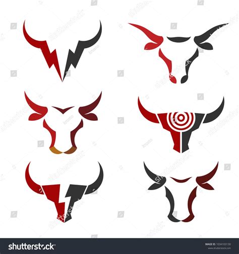 Buffalo Head Logo Abstract Bull Head Logo Vectorlogo Head Buffalo