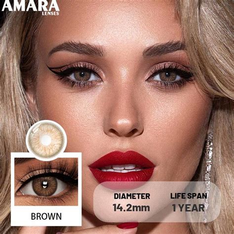 Amara 1 Pair Colored Contact Lenses For Eyes Beautiful Pupils Yearly