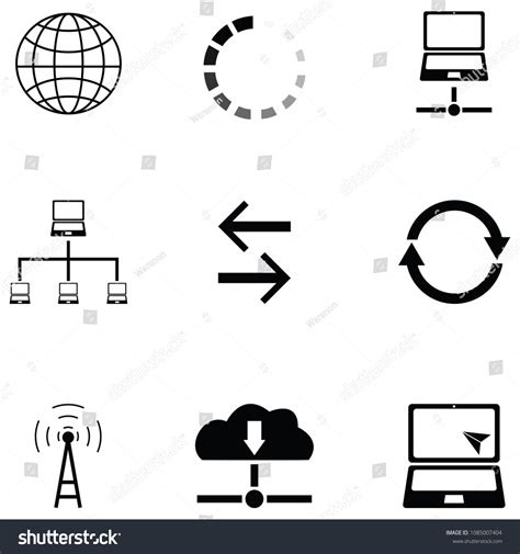 Connect Icon Set Stock Vector Royalty Free 1085007404 Shutterstock