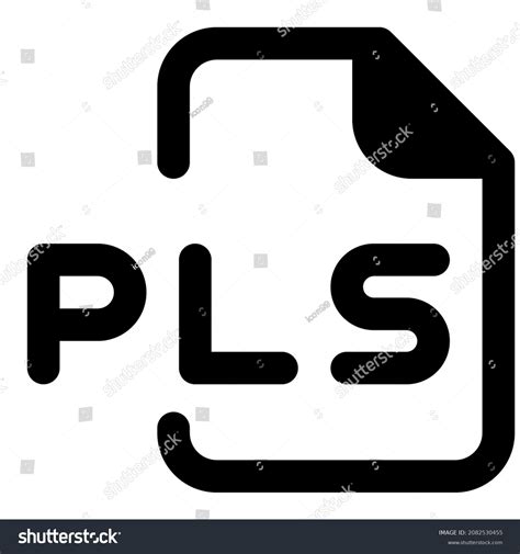 Pls Is A Computer File Format For A Multimedia Royalty Free Stock