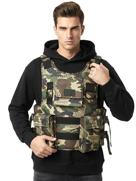 Youngcash Tactical Vest Camouflage Pattern Multi Pocket Design