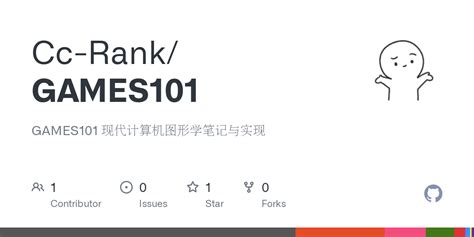 GitHub Cc Rank GAMES101 GAMES101 现代计算机图形学笔记与实现