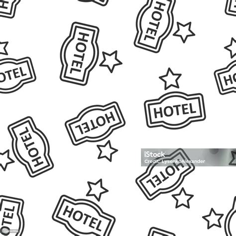 플랫 스타일로 호텔 1 별 기호 아이콘 흰색 격리 된 배경에 여관 벡터 그림 호스텔 룸 정보 원활한 패턴 비즈니스 개념 1에 대한 스톡 벡터 아트 및 기타 이미지 Istock