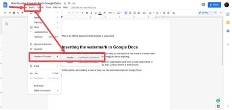 How To Add A Watermark In Google Docs