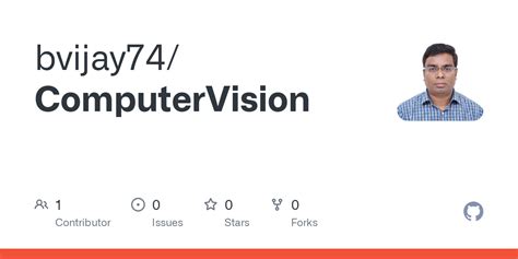 github bvijay74 computervision