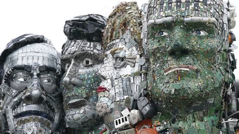 Mount Recyclemore - британский художник сделал масштабную инсталляцию ...