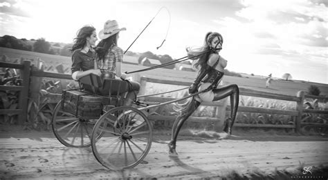 Rule 34 Armbinder Bit Gag Bondage Bound Female Female Only Femsub Gag