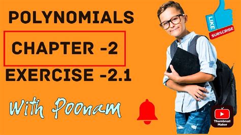 Class 9 Mathematics Chapter 2 Polynomials Exercise 2 1 Youtube