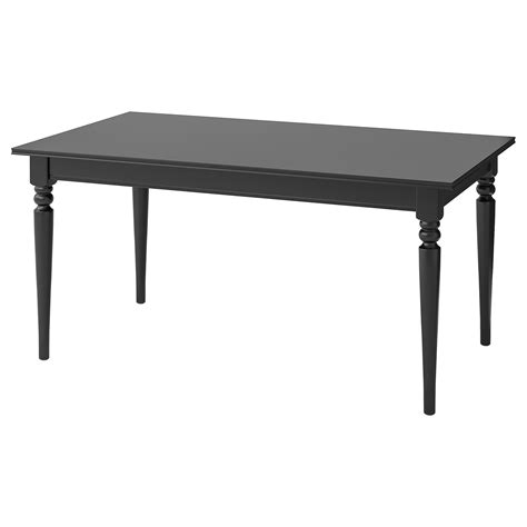 INGATORP extendable table black 155/215x87 cm | IKEA Eesti