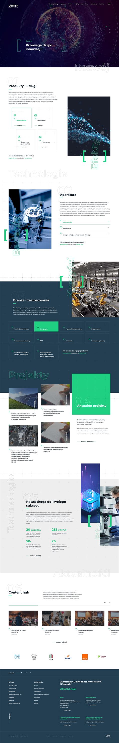 research engineering and technology webdesign website on behance