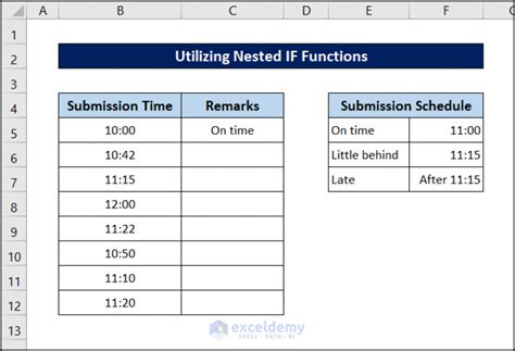 Excel If Time Is Between Range Then Return Value ExcelDemy
