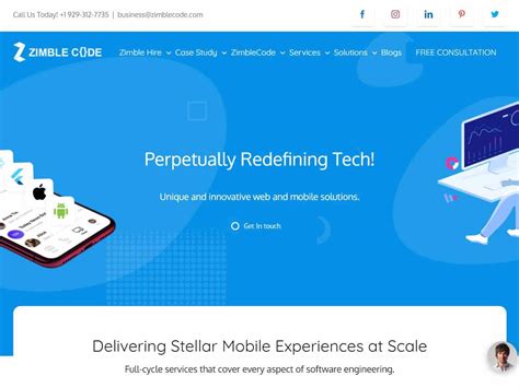 zimble code sites gallery website design awards