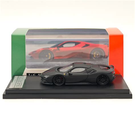 Fine Model 164 Scale Novitec Ferrari Sf90 Black Diecast Car Model Toy
