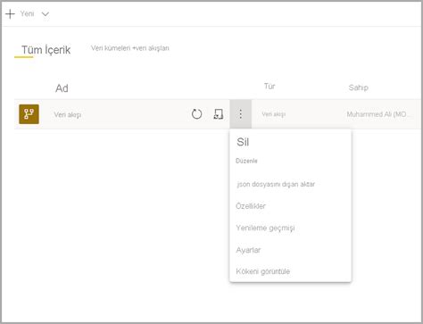 Veri Akışını Yapılandırma Ve Kullanma Power Bi Microsoft Learn