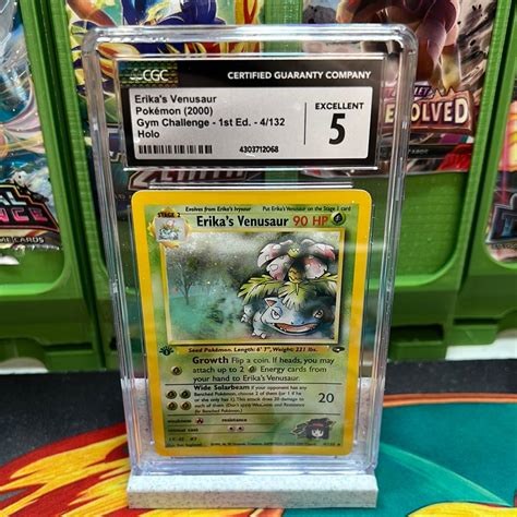 Cgc 5 Erikas Venusaur 4132 Gym Challenge 1st Ed Saplingsix Llc