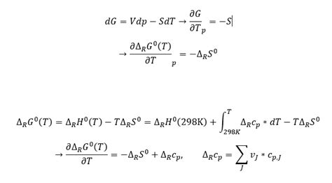 Derivative Of Gibbs Free Enthalpy Inorganic Chemistry Science Forums