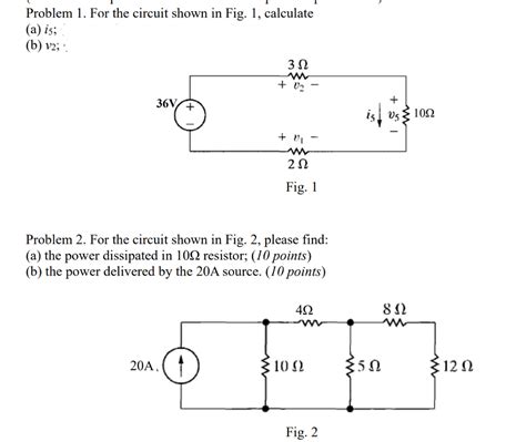 Solved Problem For The Circuit Shown In Fig Calculate Chegg