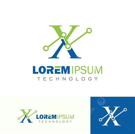 Technology Monogram Logo Initial Letter X Creative Logotype Typography