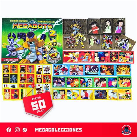 Álbum Medabots 2 Set Completo De Figuras Para Pegar Megacolecciones