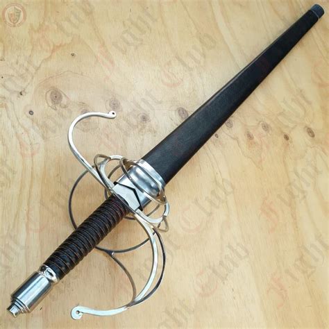 Flamberge Rapier Sword Decorative Wavy Blade Replica