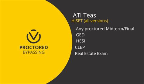 Help You Set Up Your Proctored Ati Test Ged Gre Gmat By