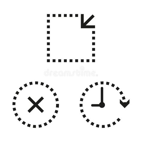 Set Of 3 Icons Actions Vector Illustration Eps 10 Stock Vector