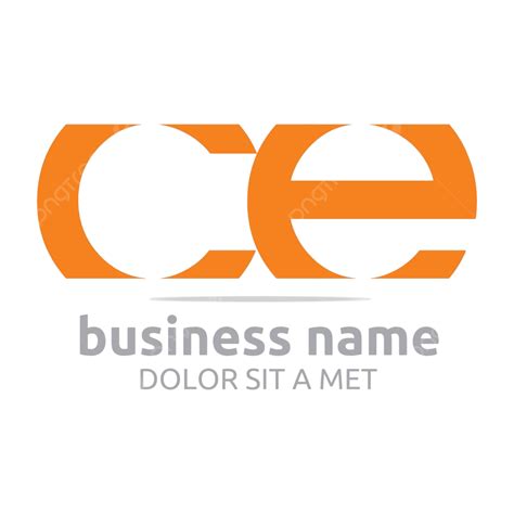 Letter C Combination E Lettemark Abstract Design Monogram Vector