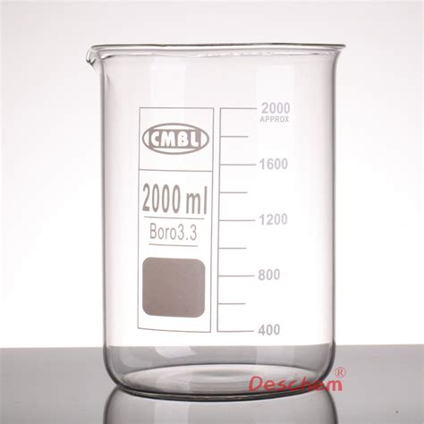 Glass Beaker Low Form2000mlgg17 Beaker2 Litreb Grandado