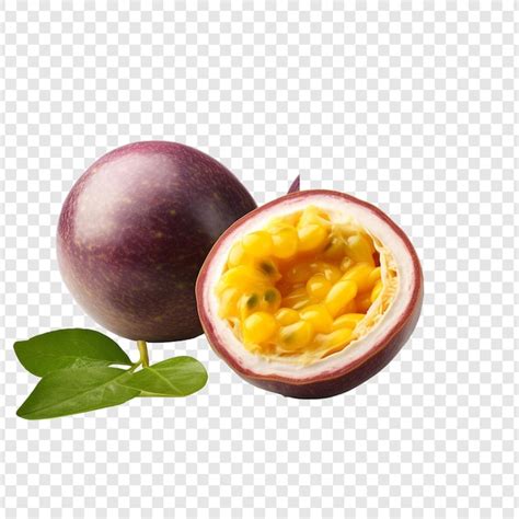 Фрукты страсти изолированные на прозрачном фоне Бесплатно Psd Файл