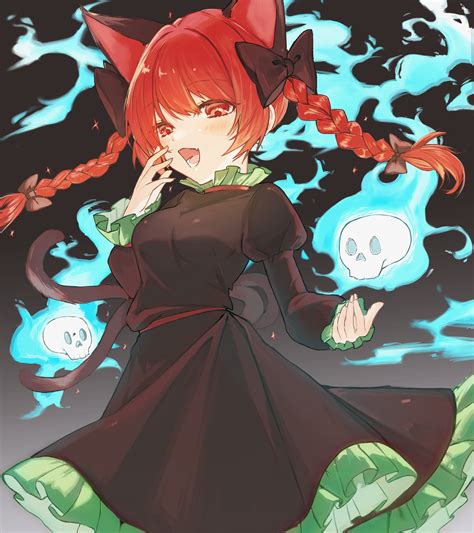 Kaenbyou Rin Touhou Drawn By Juna22a Danbooru