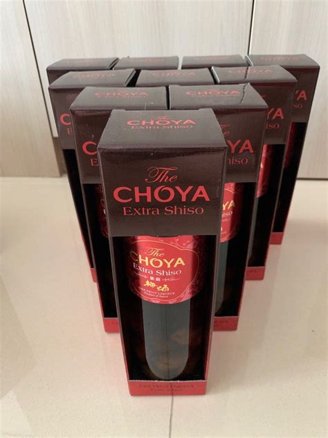 Choya Extra Shiso Food And Drinks Alcoholic Beverages On Carousell