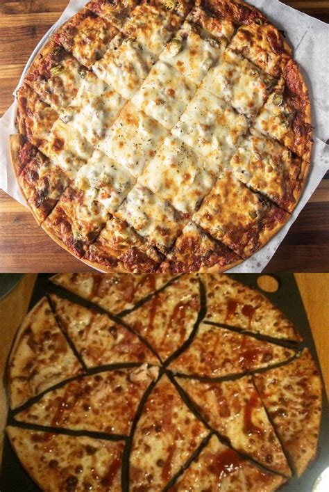 Slpt Cut Pizza This Way So That Everyone Has An Uneven Slice But Hey