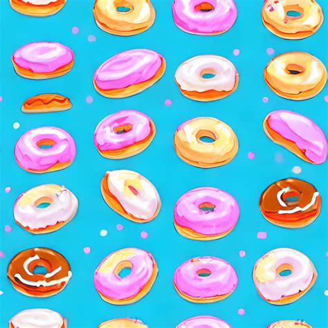 Sprinkle Donut Chibi Background · Creative Fabrica