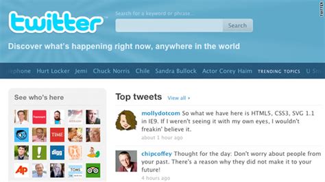 Twitter Homepage Adds Top Tweets Cnn