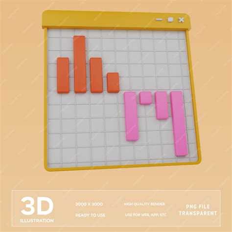 Premium Psd Psd Analytics Chart 3d Illustration