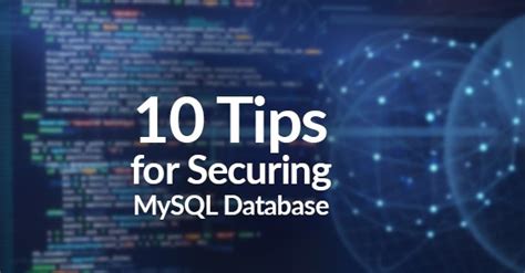 Virtual Dba On Linkedin 10 Tips For Securing Mysql Database